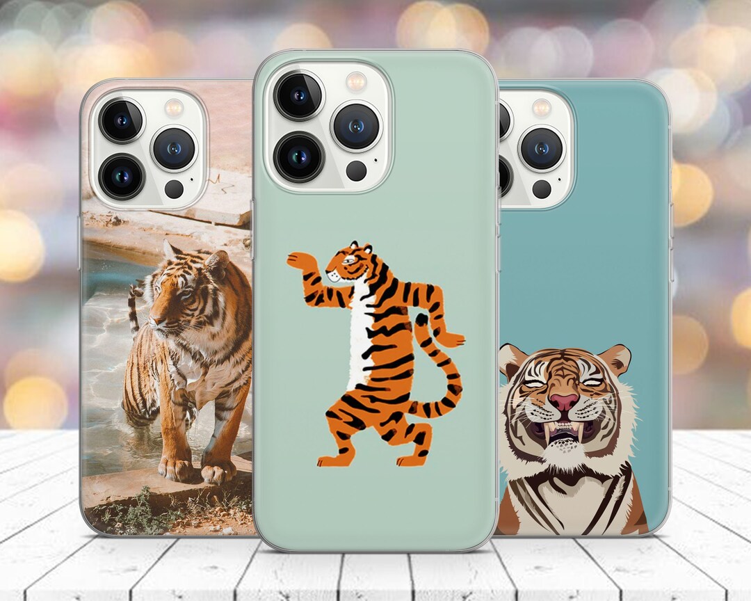 Tiger Pattern Cute Horoscope Predator Phone Case for iPhone 14 13 Pro ...