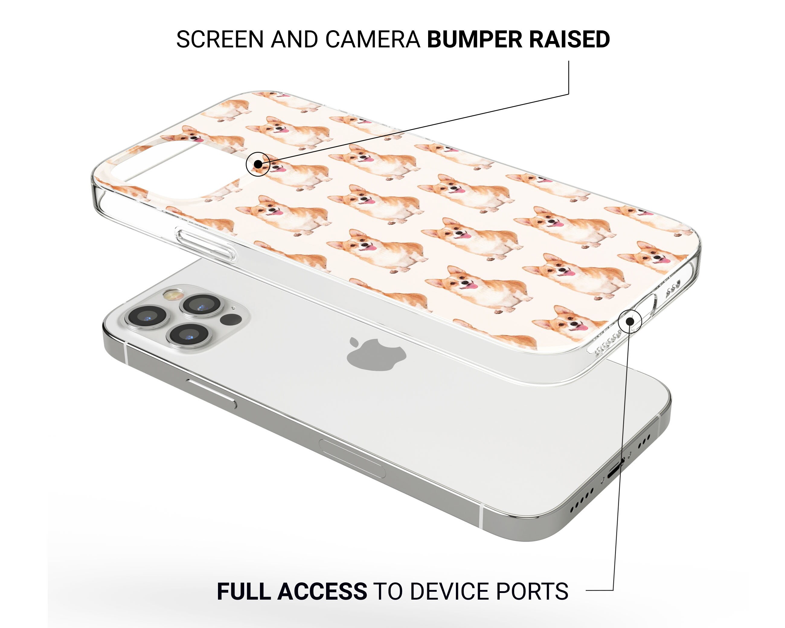 Corgi Phone Case Cover Gift for Dog Owner Dad Mom Lover for iPhone 14 ...