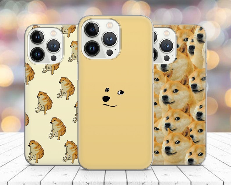 Doge Coin Meme Pattern Elon Musk Phone Case for iPhone 14 13 - Etsy