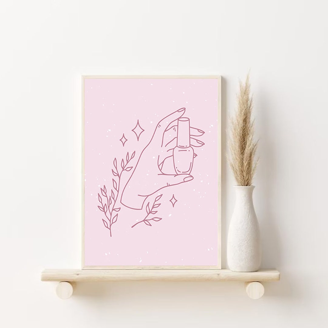 Printable Nails Print Nail Salon Decor Nail Tech Gift Spa - Etsy