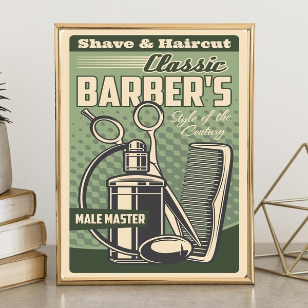 Barber Shop Sign - Etsy