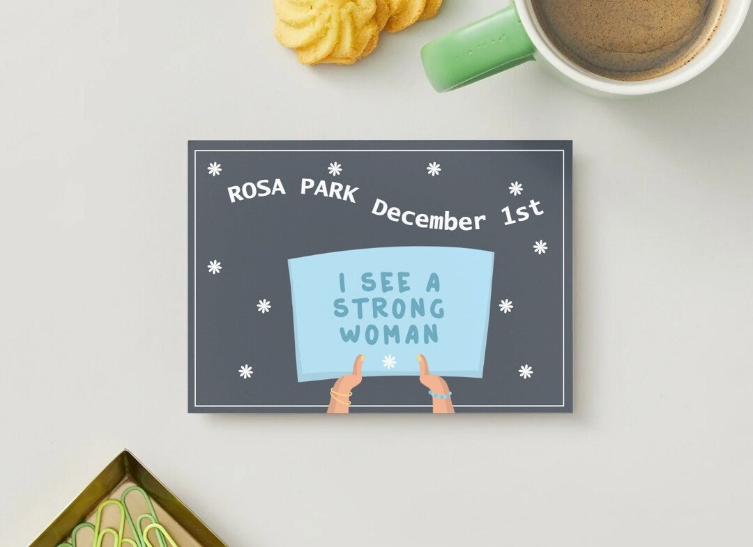 Rosa Parks Day Digital Card / Rosa Parks Day Printable Card / Rosa ...