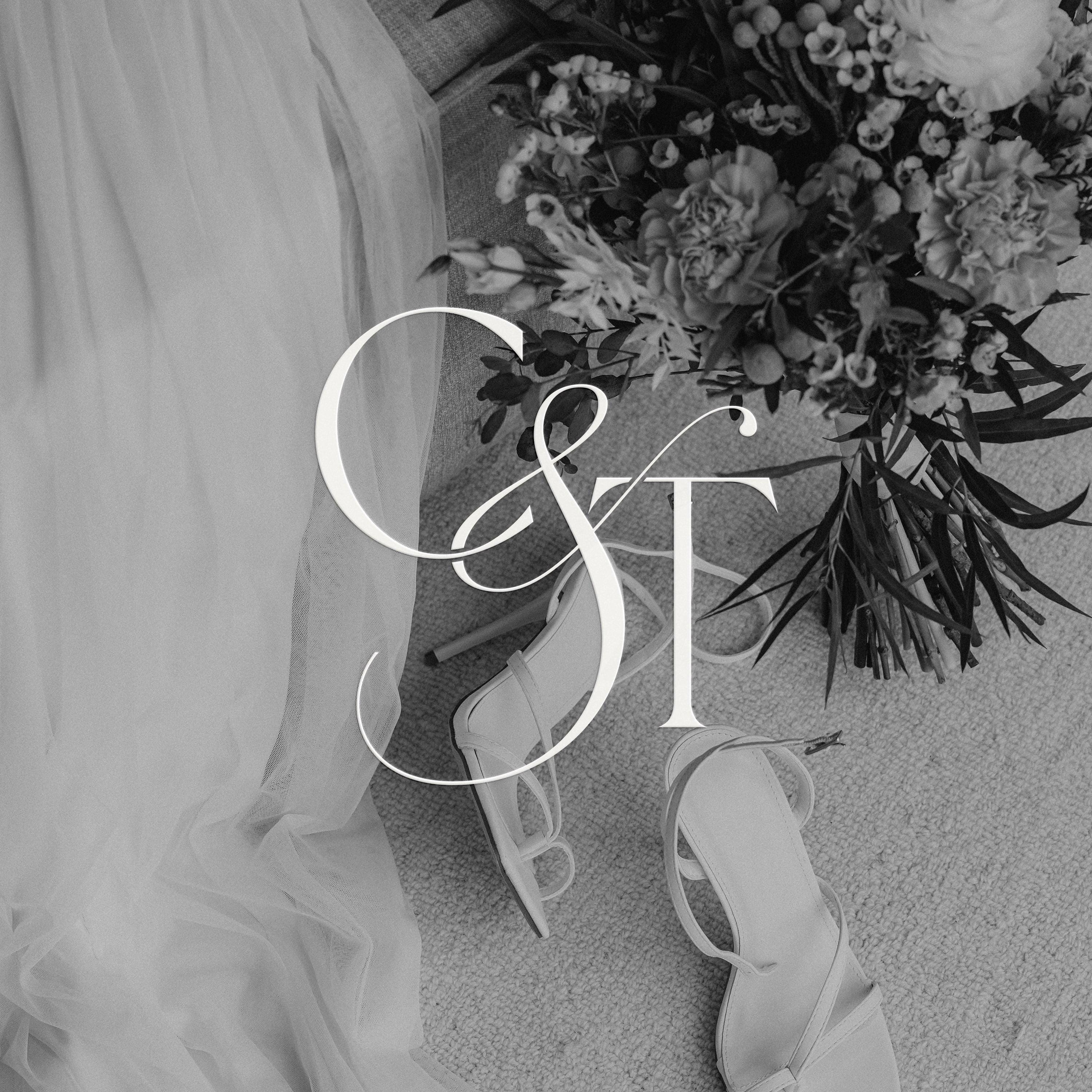 Wedding Monogram, Custom Wedding Monogram, Modern Wedding Monogram ...