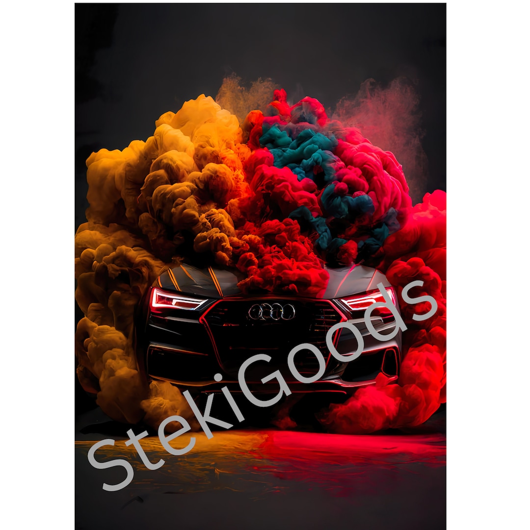 Audi Printable, Audi, Print Art, Color Explosion, Car Wall Art, Print ...