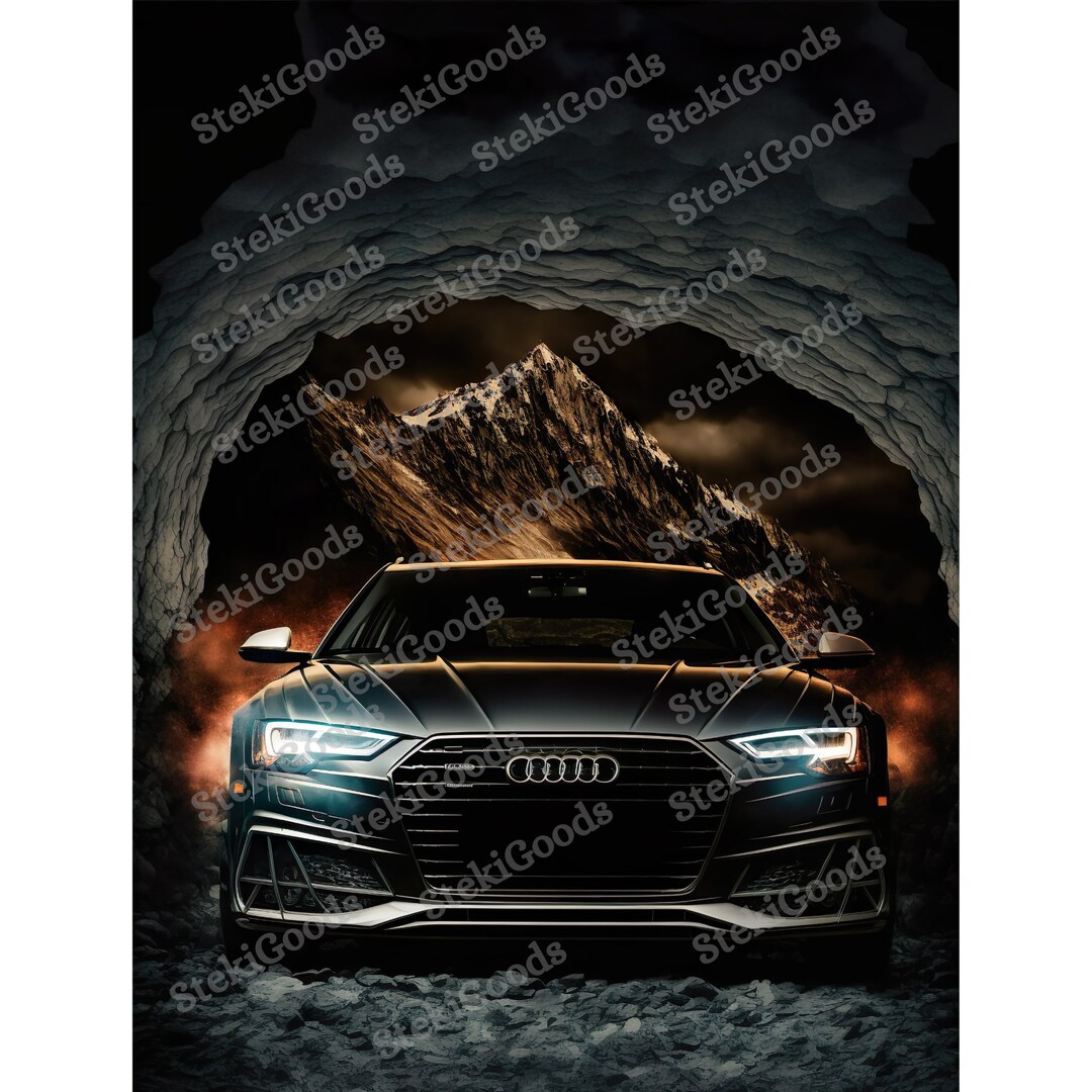 Audi Printable Files, Car Art Gift, Present, Automotive Art, Office ...