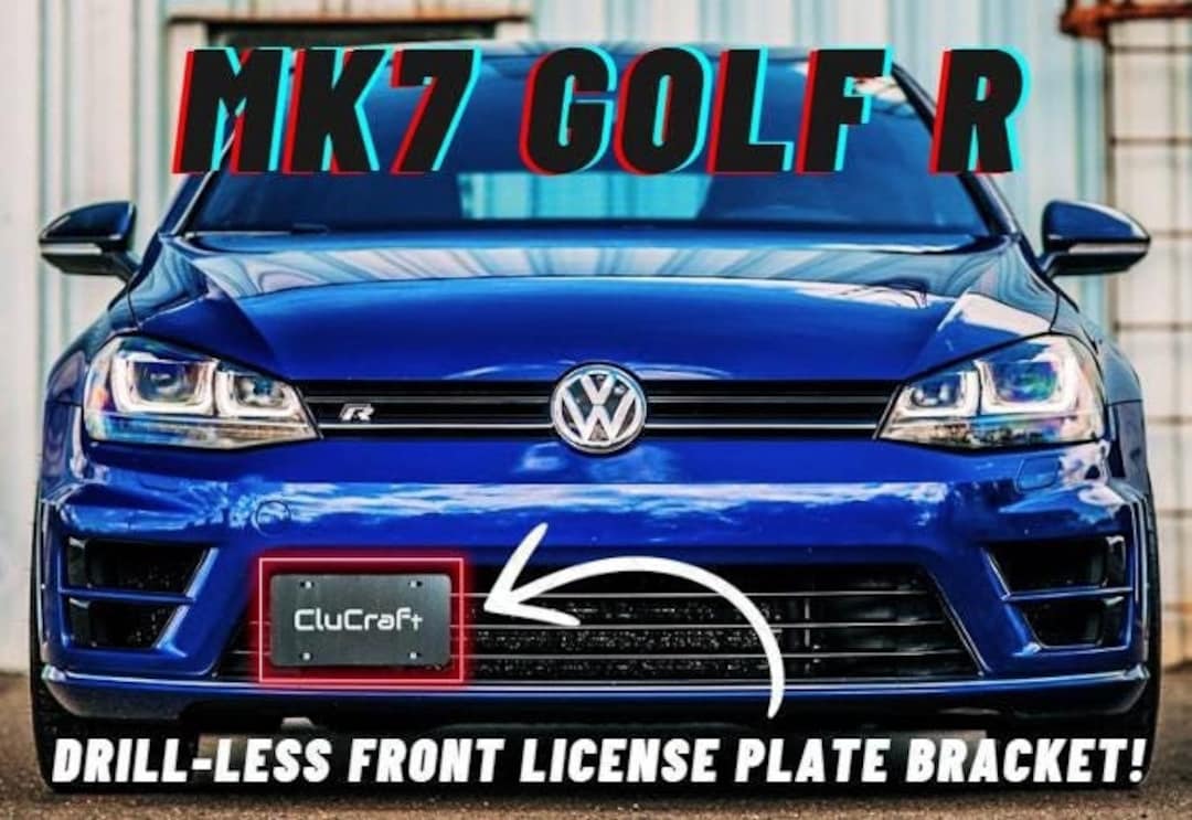2015-2017 MK7 Golf R Front Mount License Plate Bracket - Etsy