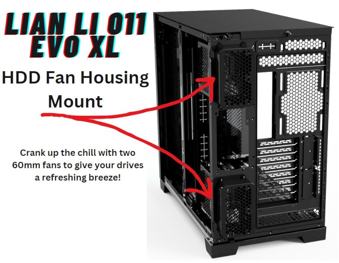 Lian Li O11 EVO XL HDD Fan Housing Mount Bracket - Etsy