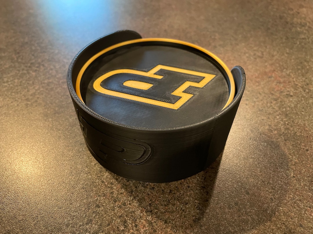 Purdue Drink Coaster W/ Holder BLACK GOLD - Etsy