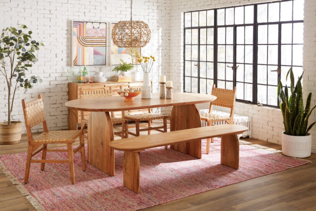 Acacia Dining Table Dining Table Dining Room Table Round - Etsy