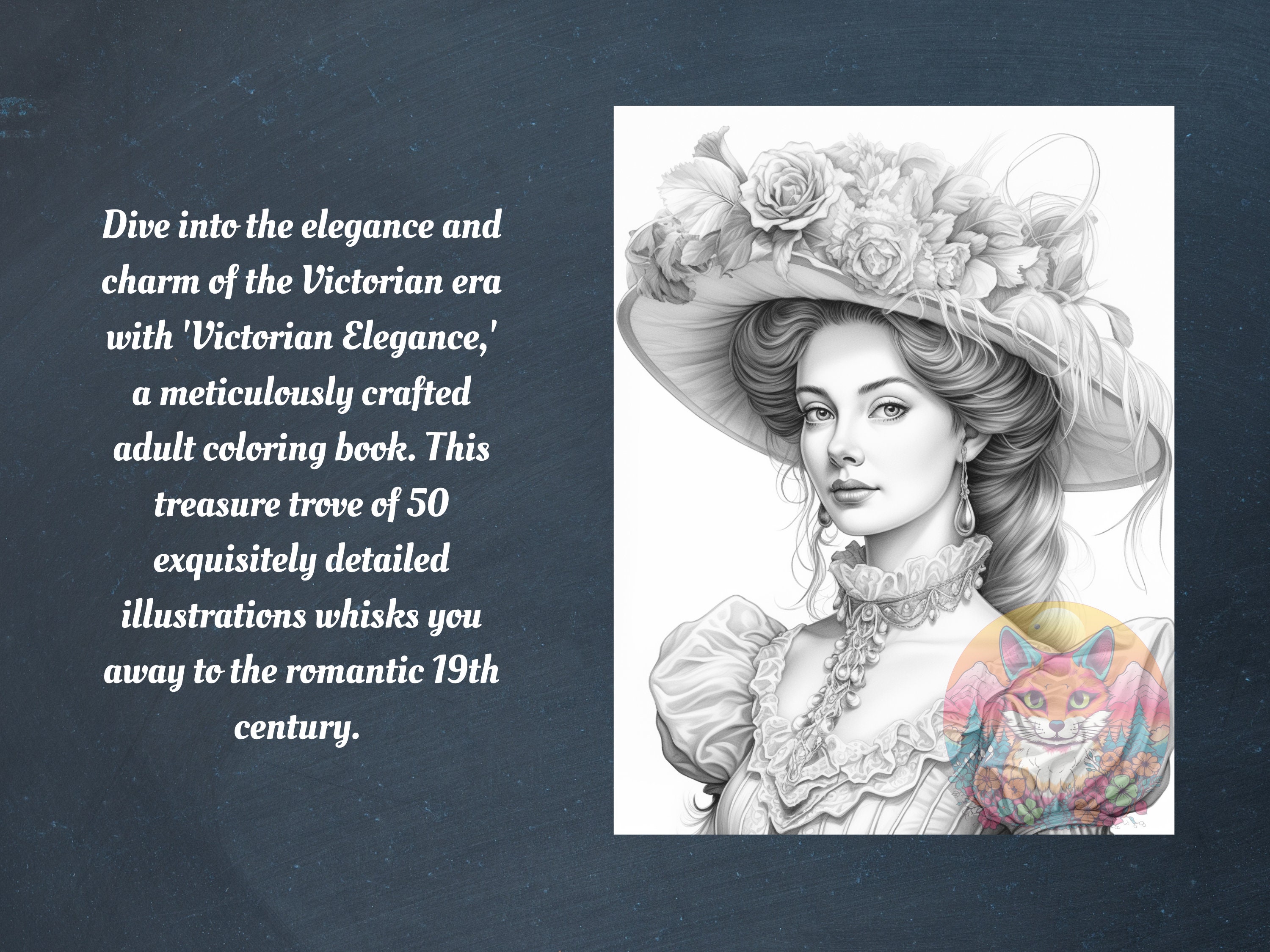 Realistic Victorian Ladies: Grayscale Coloring Book for Adults, Instant ...