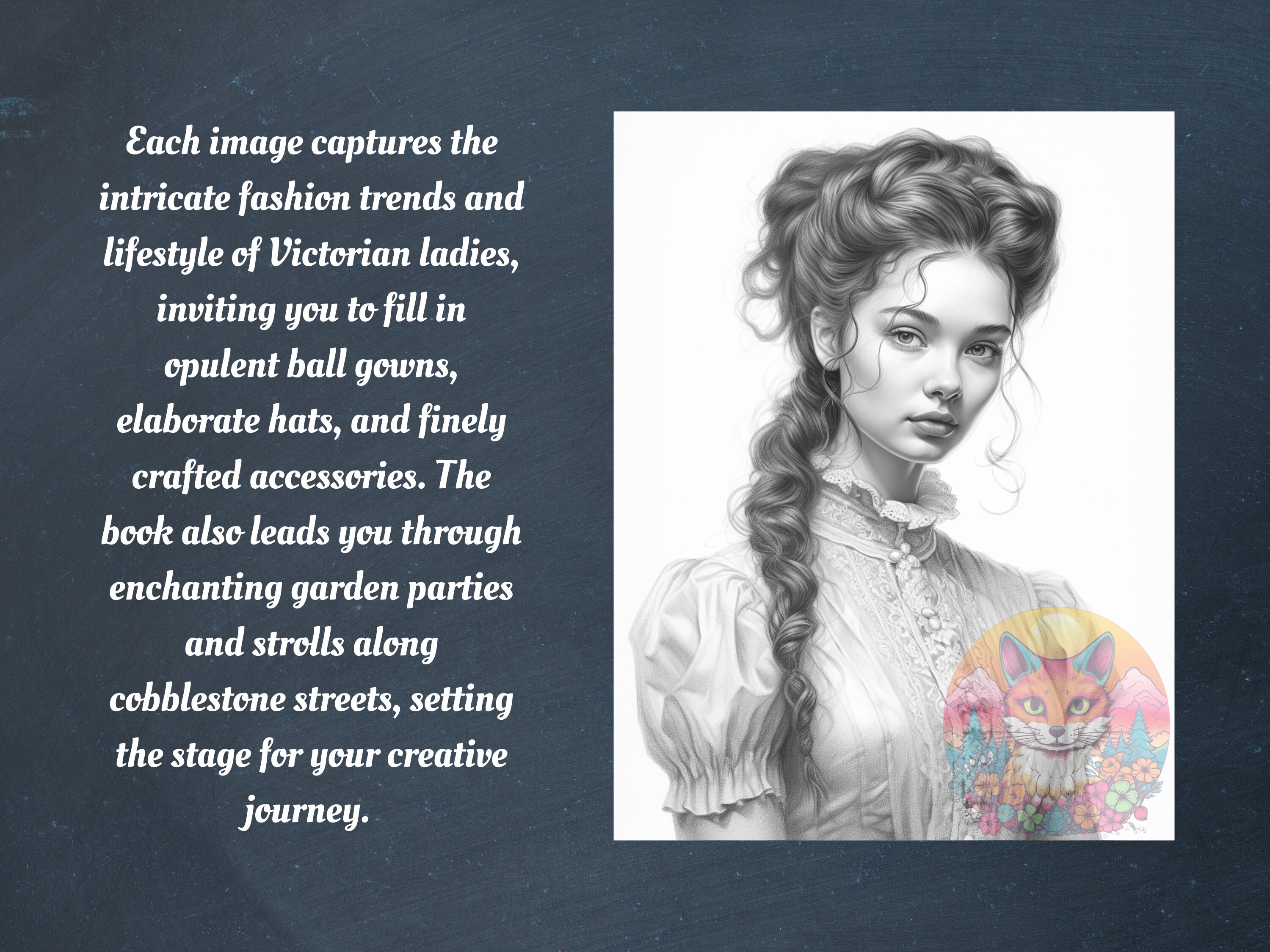 Realistic Victorian Ladies: Grayscale Coloring Book for Adults, Instant ...
