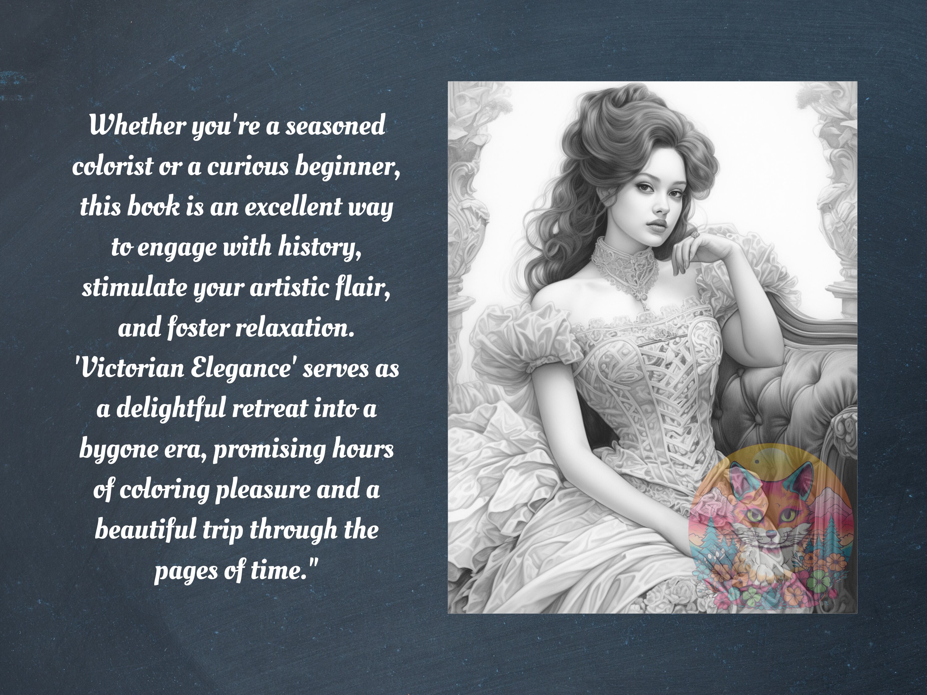 Realistic Victorian Ladies: Grayscale Coloring Book for Adults, Instant ...