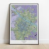Cardiff Map Print in Different Sizes and Colors Caerdydd Cymru Travel ...