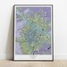 Cardiff Map Print in Different Sizes and Colors Caerdydd Cymru Travel ...