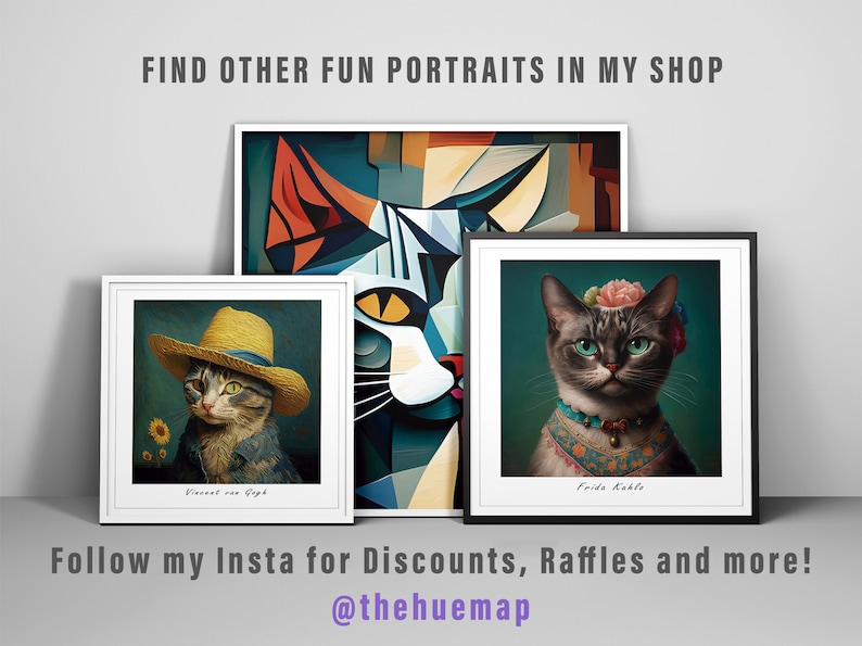 Mondrian Cat Print Different Sizes and Canvas Piet Mondrian Wall Art ...