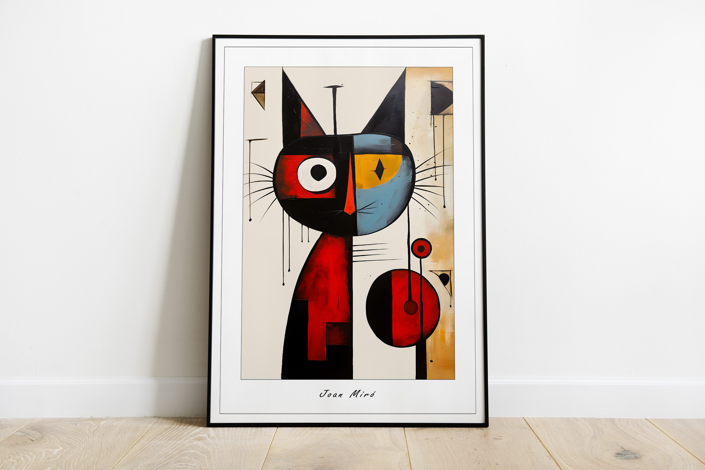 Miro Cat Portrait Different Sizes Joan Miro Wall Art Miro Cat Print ...