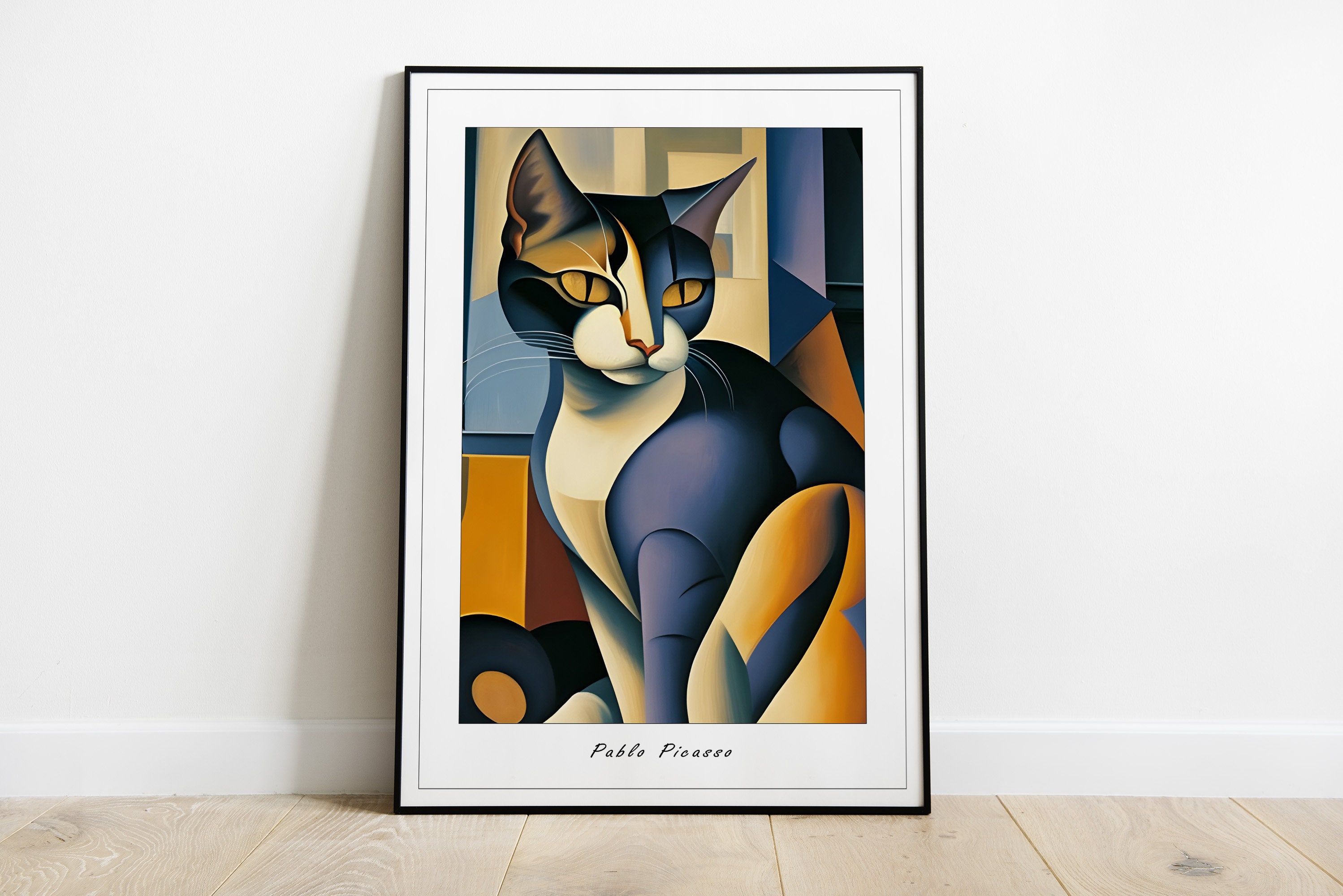 Picasso Cat Print in Different Sizes Pablo Picasso Canvas Wall Art - Etsy