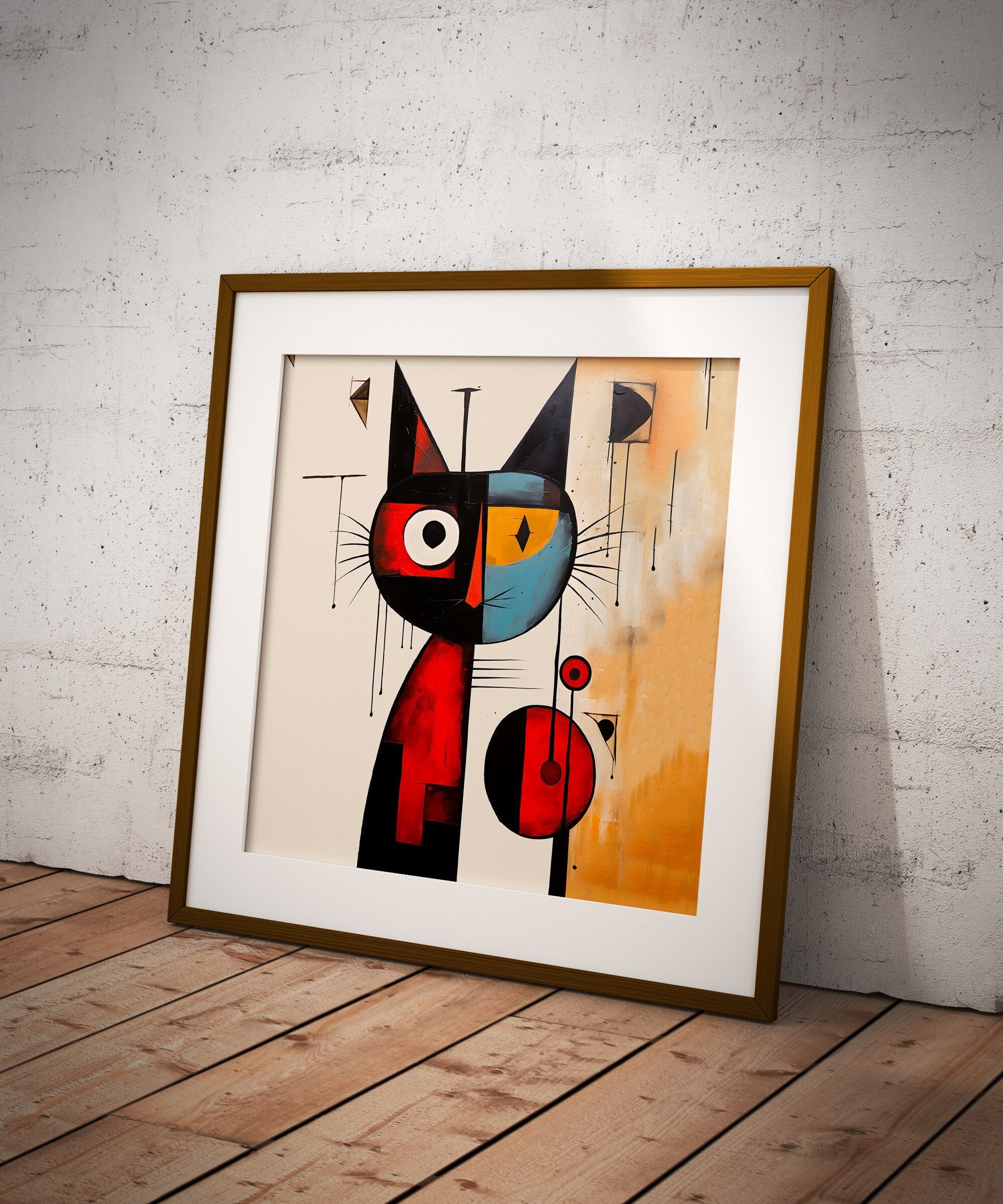 Miro Cat Portrait Different Sizes Joan Miro Wall Art Miro Cat Print ...