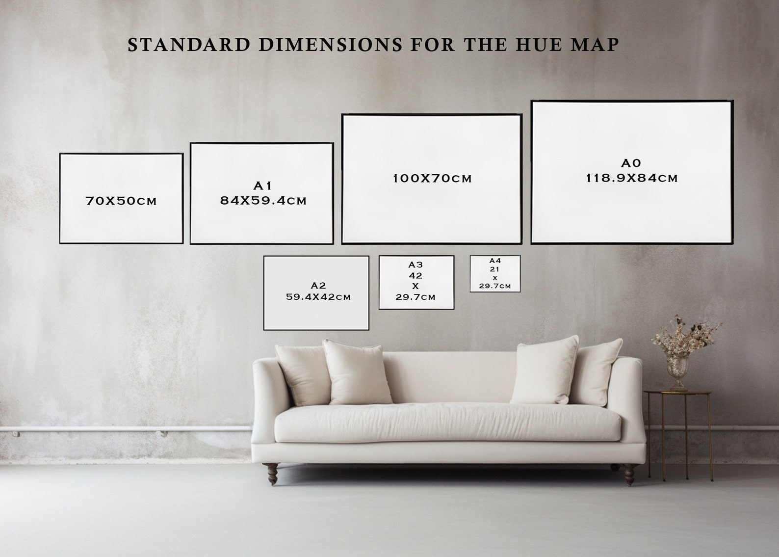 Watercolor World Map in Different Sizes and Canvas World Travel Map ...