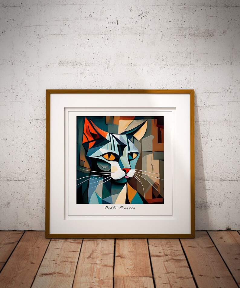 Picasso Cat Print in Different Sizes and Canvas Pablo Picasso Canvas ...