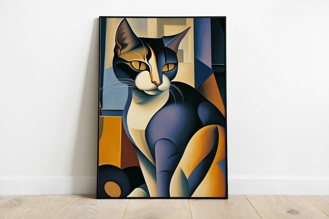 Picasso Cat Print in Different Sizes Pablo Picasso Canvas Wall Art - Etsy