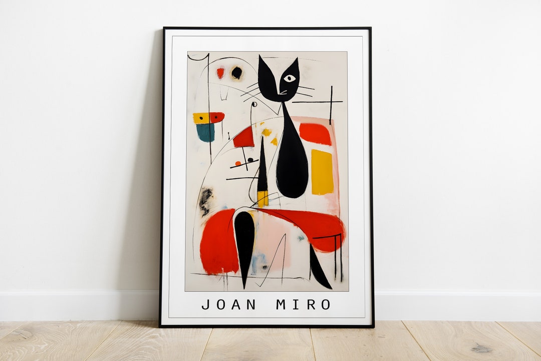 Joan Miro Print Miro Wall Art Miro Portrait of a Woman - Etsy