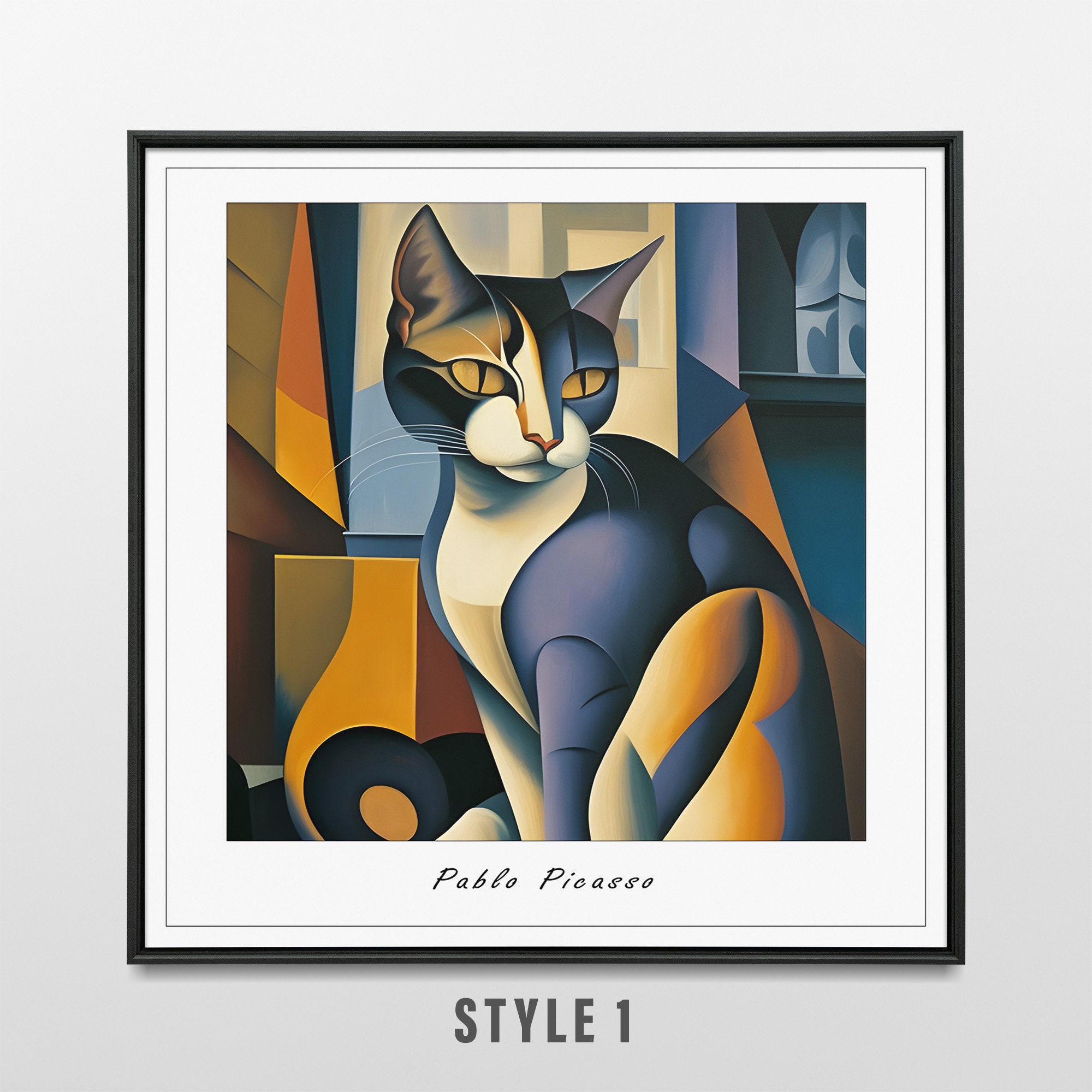 Pablo Picasso Cubism Cat