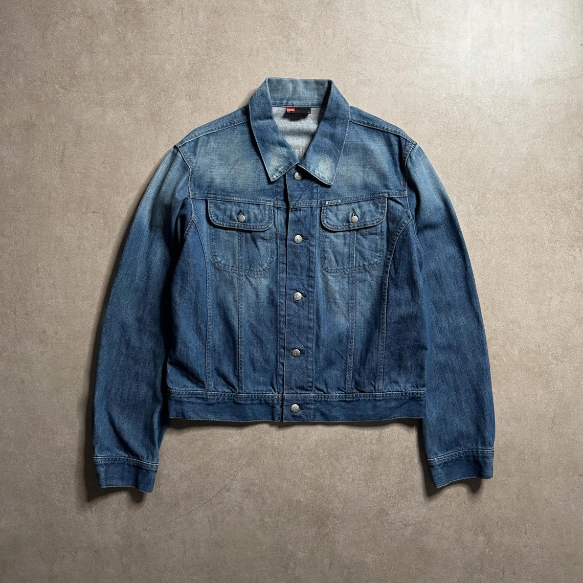 Vintage Diesel Denim Jacket L W - Etsy