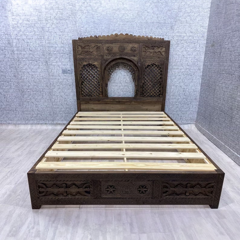 Moroccan Bed Fabulous Traditional Frame Bed Custom Frame Bed Handmade ...