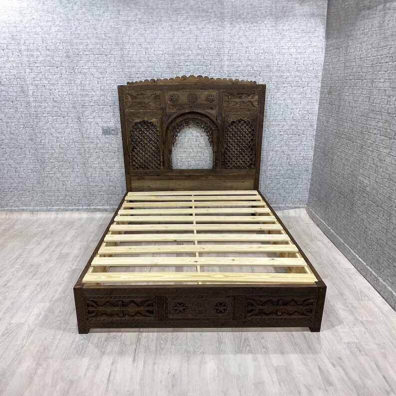 Moroccan Bed Fabulous Traditional Frame Bed Custom Frame Bed Handmade ...
