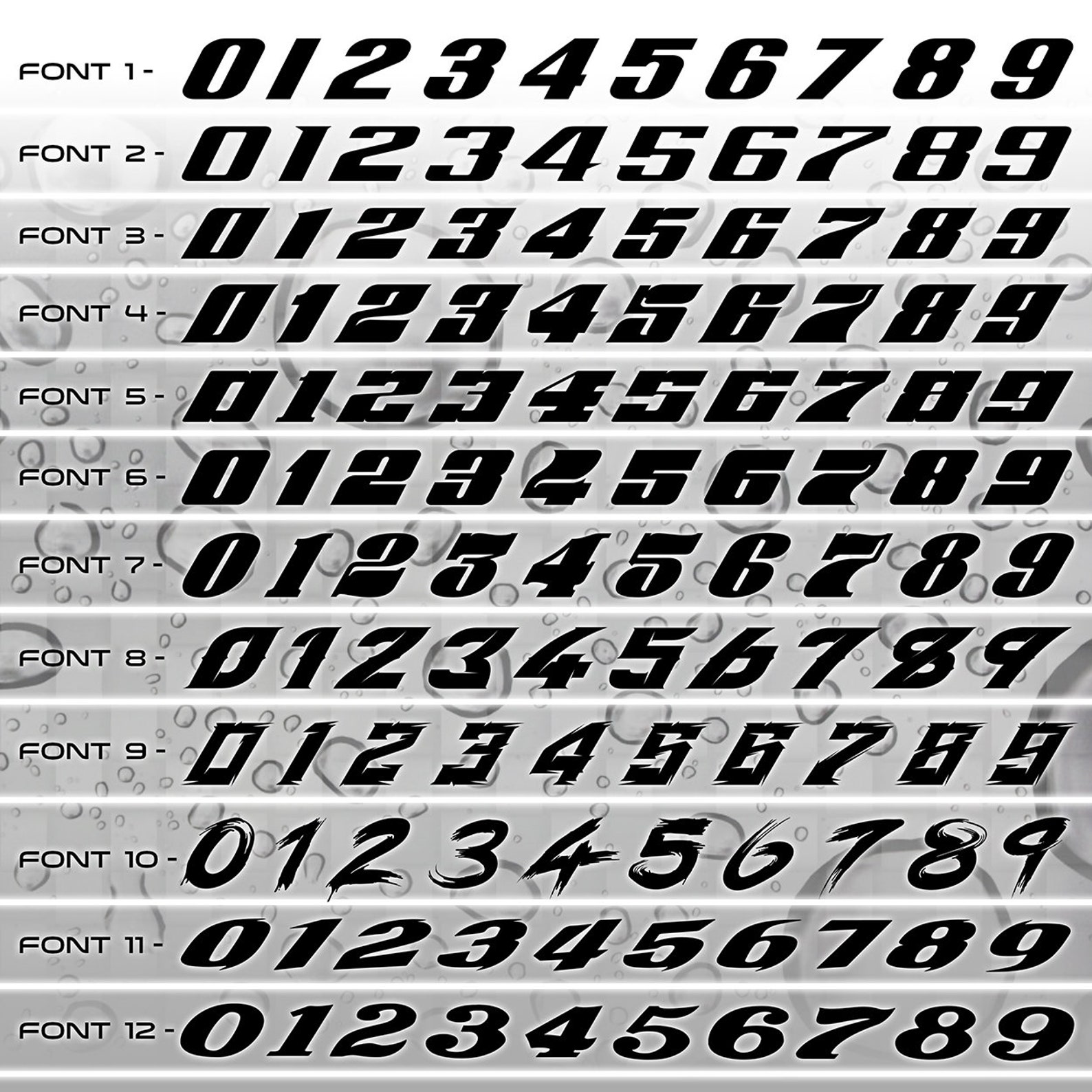 Go Kart Racing Wraps, Graphics, Decals, Stickers, Numbers, Logos, FLARE ...
