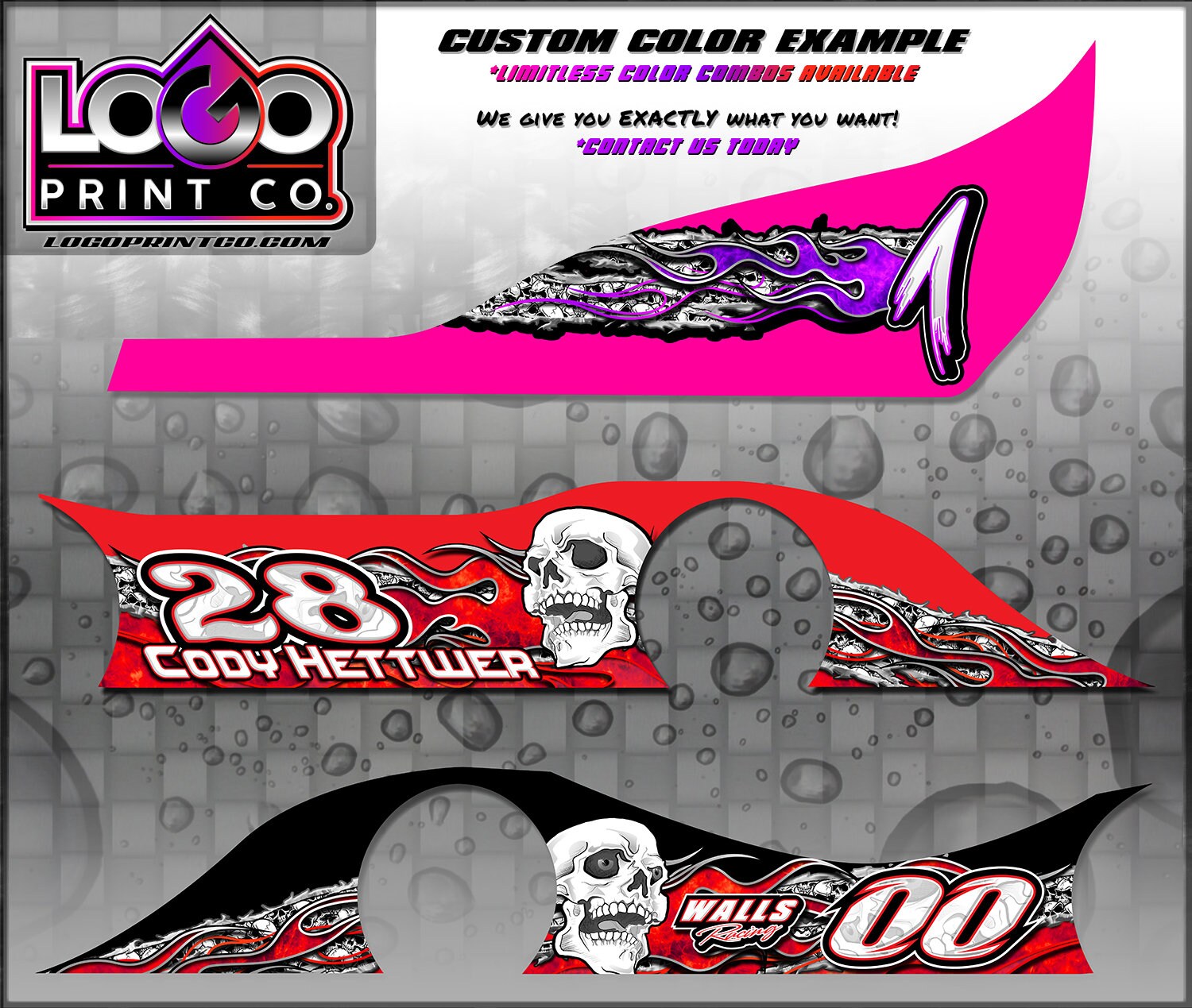 Go Kart Racing Wraps, Graphics, Decals, Stickers, Numbers, Logos ...