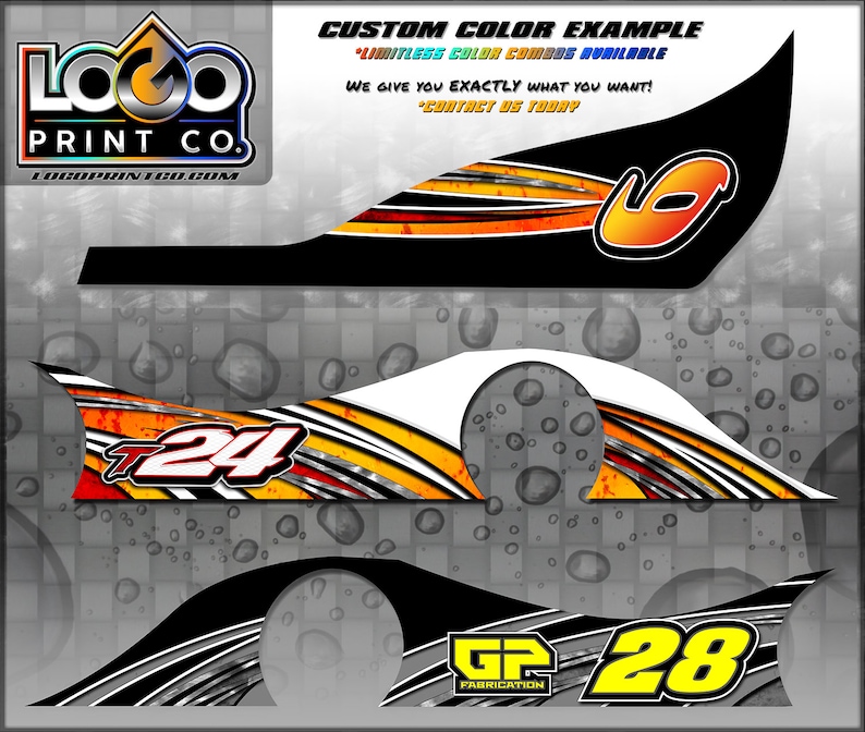 Go Kart Racing Wraps, Graphics, Decals, Stickers, Numbers, Logos ...