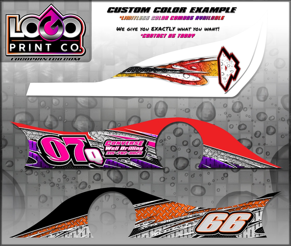 Go Kart Racing Wraps, Graphics, Decals, Stickers, Numbers, Logos ...