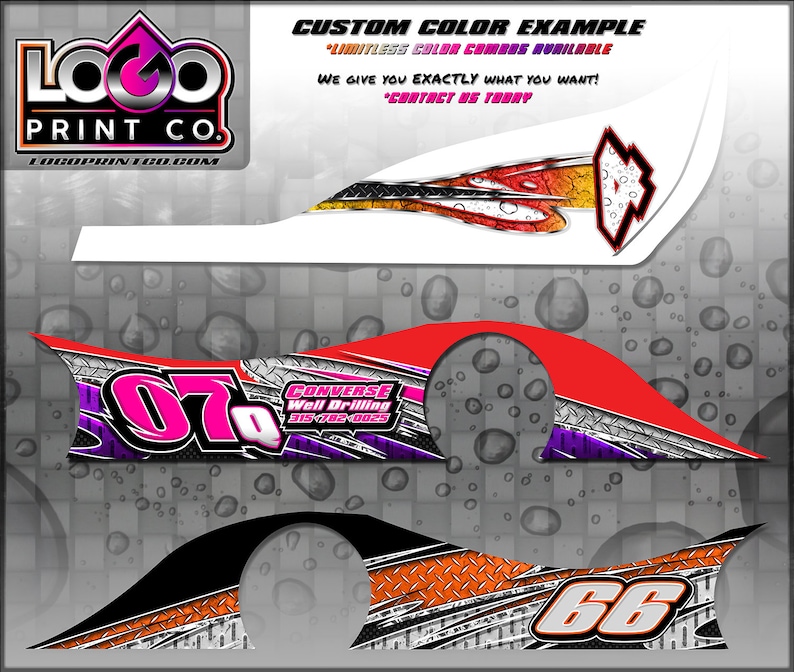 Go Kart Racing Wraps, Graphics, Decals, Stickers, Numbers, Logos ...