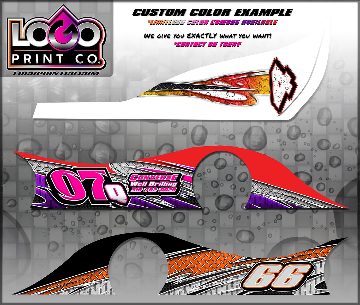 Go Kart Racing Wraps, Graphics, Decals, Stickers, Numbers, Logos ...