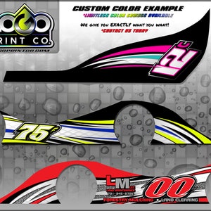 Go Kart Racing Wraps, Graphics, Decals, Stickers, Numbers, Logos, PACER ...