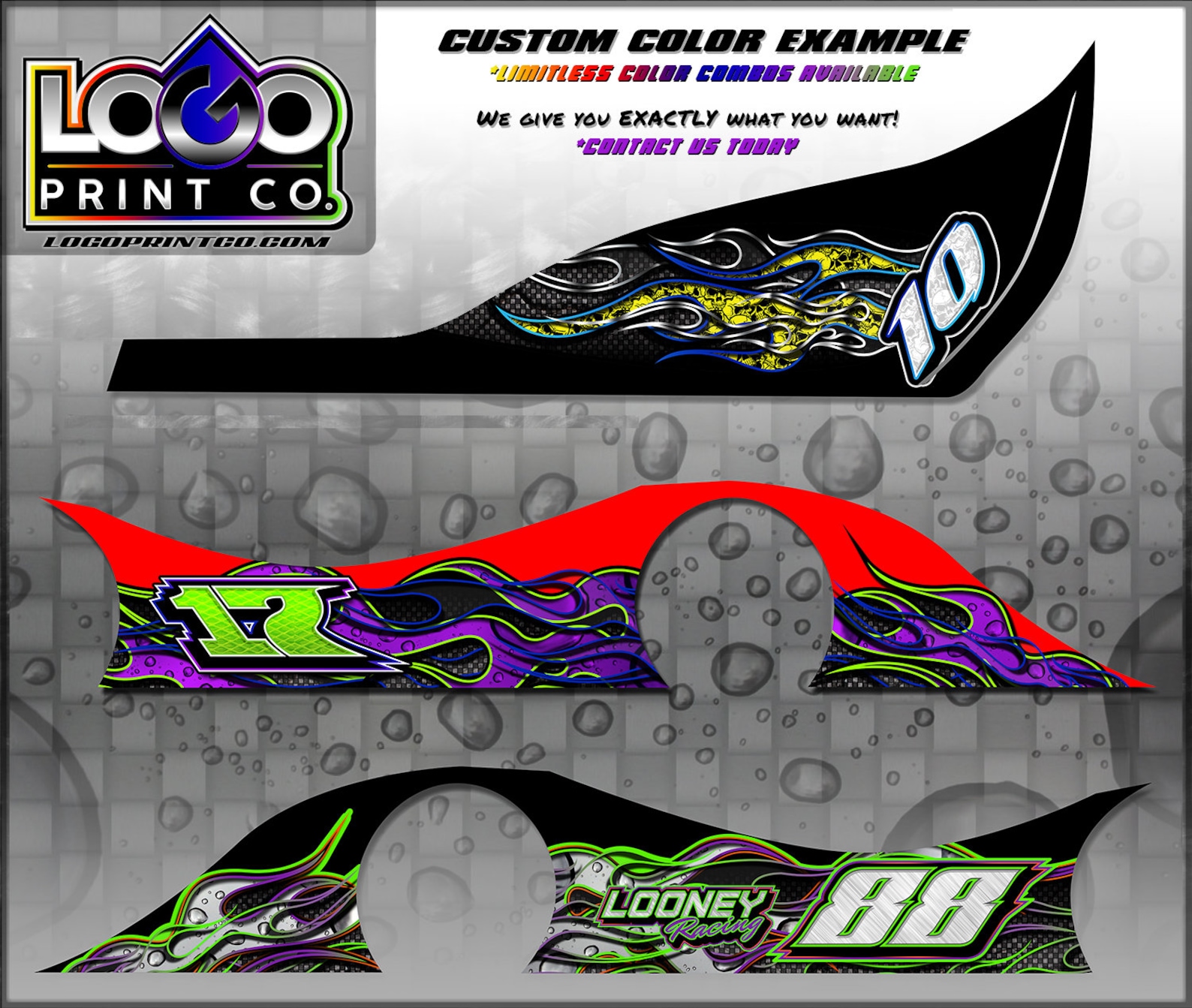 Go Kart Racing Wraps, Graphics, Decals, Stickers, Numbers, Logos ...