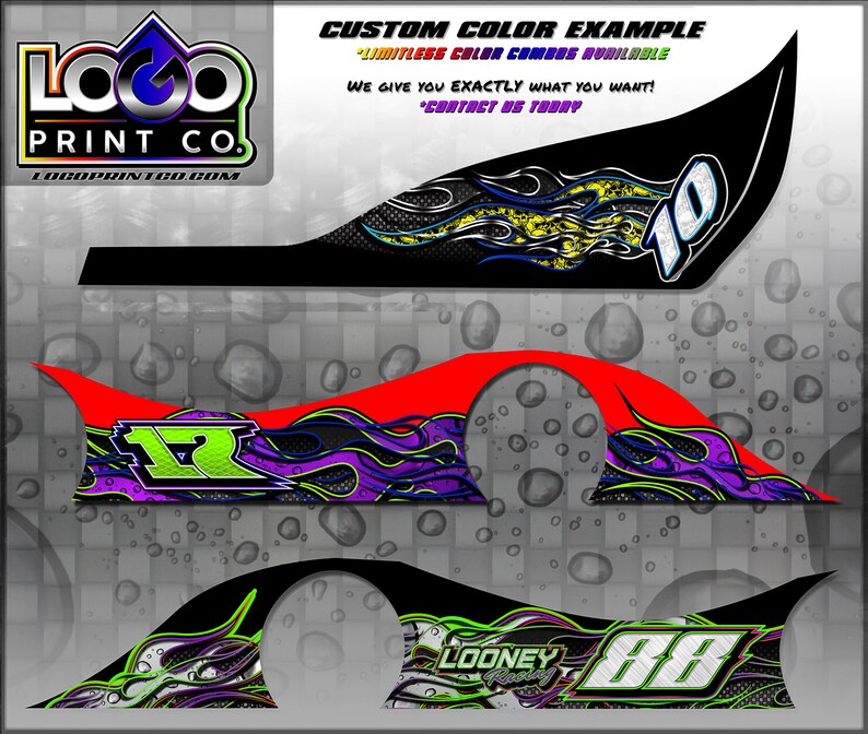 Go Kart Racing Wraps, Graphics, Decals, Stickers, Numbers, Logos ...