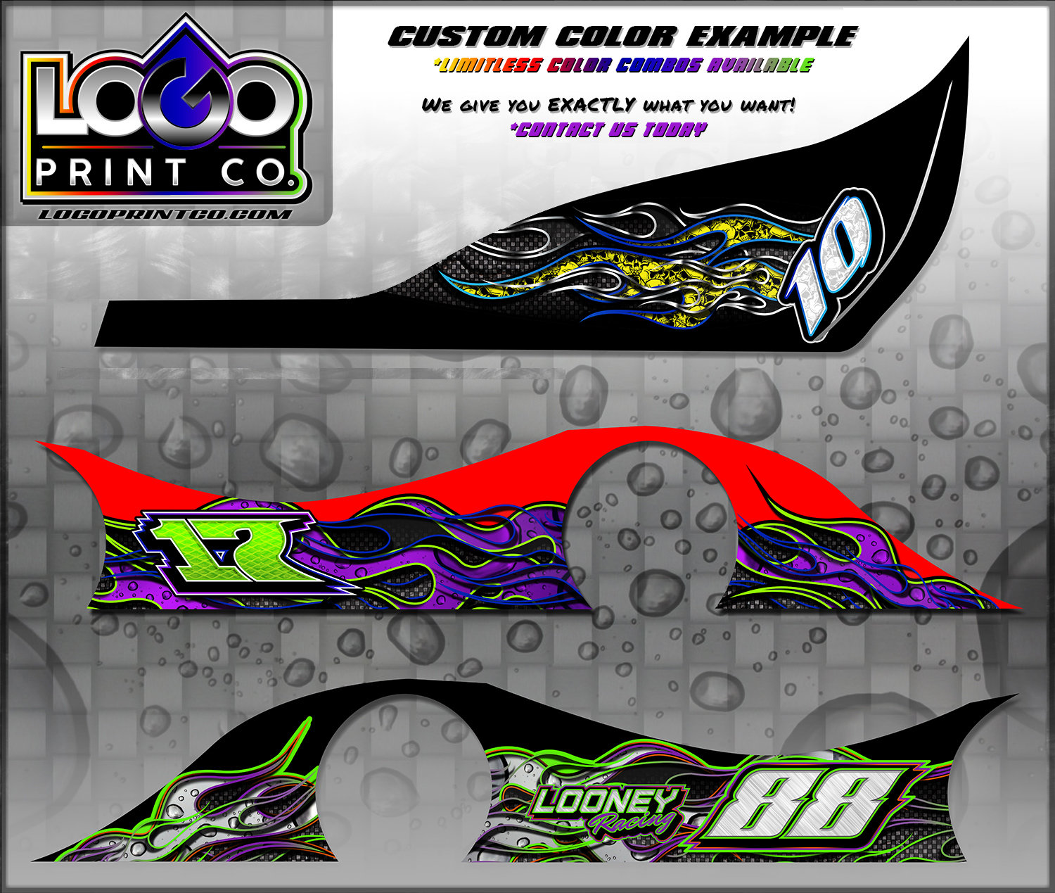Go Kart Racing Wraps, Graphics, Decals, Stickers, Numbers, Logos ...
