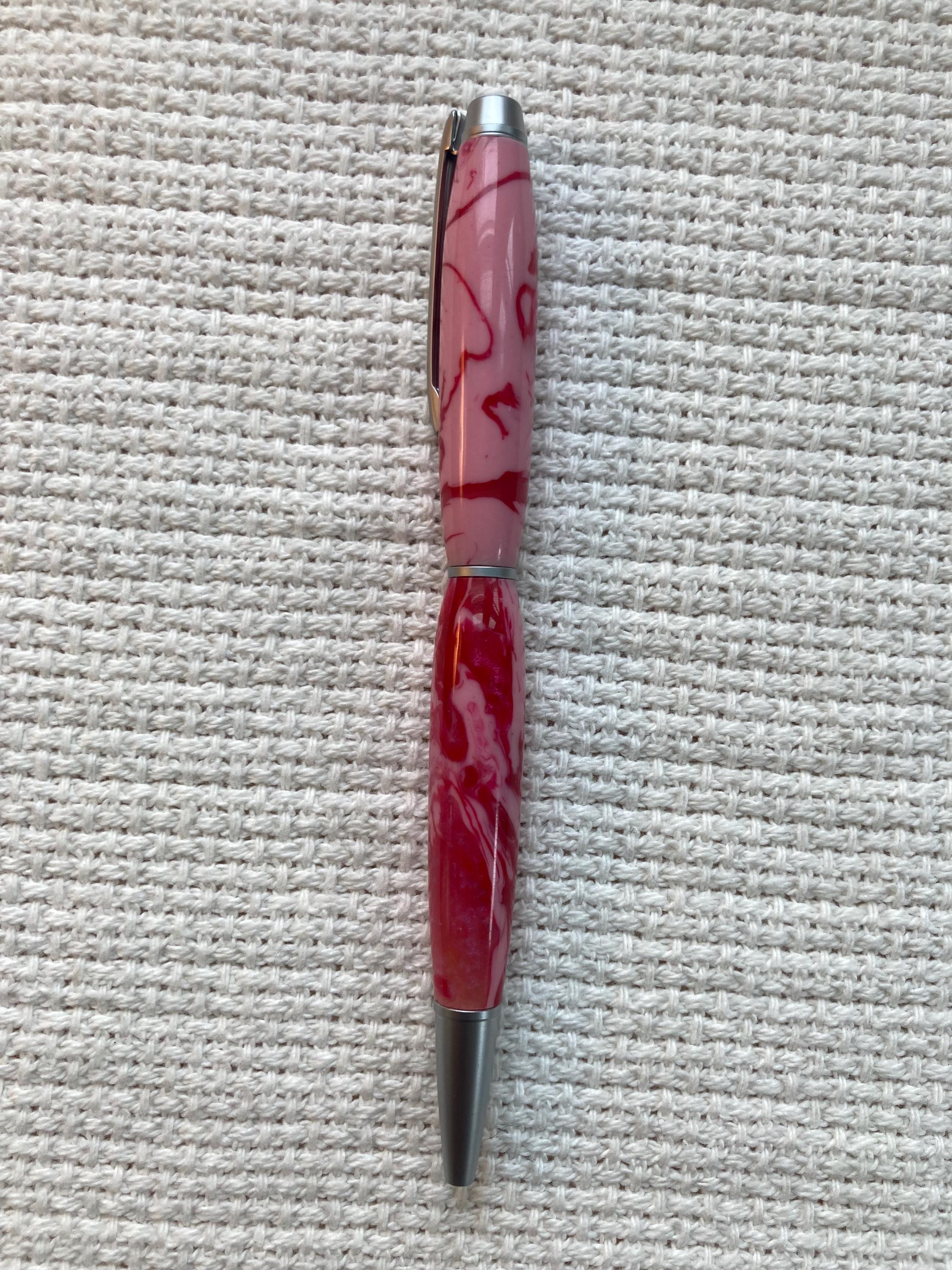 Pink Swirl Ballpoint Pen. - Etsy