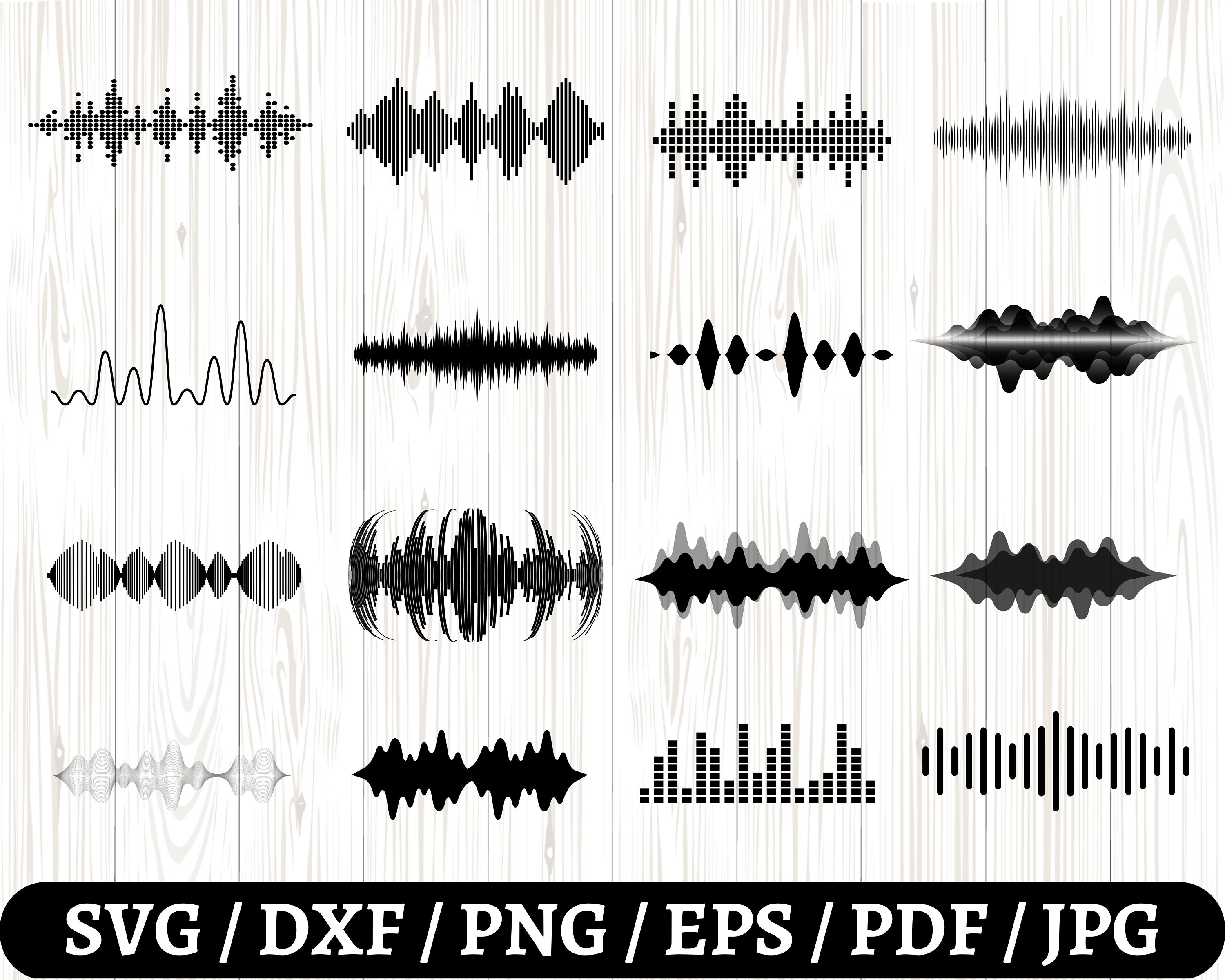 Sound Wave SVG, Wave Svg, Sound Svg, Waveform, Soundwave Svg, Music Svg ...