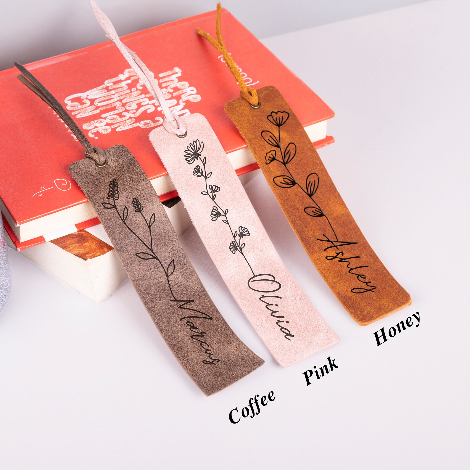 Personalized Bookmark, Gifts for Teacher, Custom Leather Bookmark ...