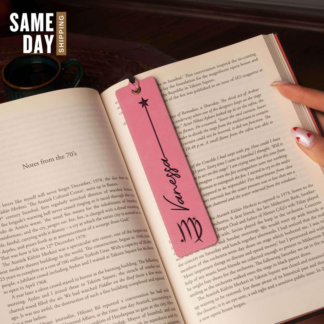 Zodiac Sign Custom Bookmark, Personalized Bookmark, Bookmark for Women ...