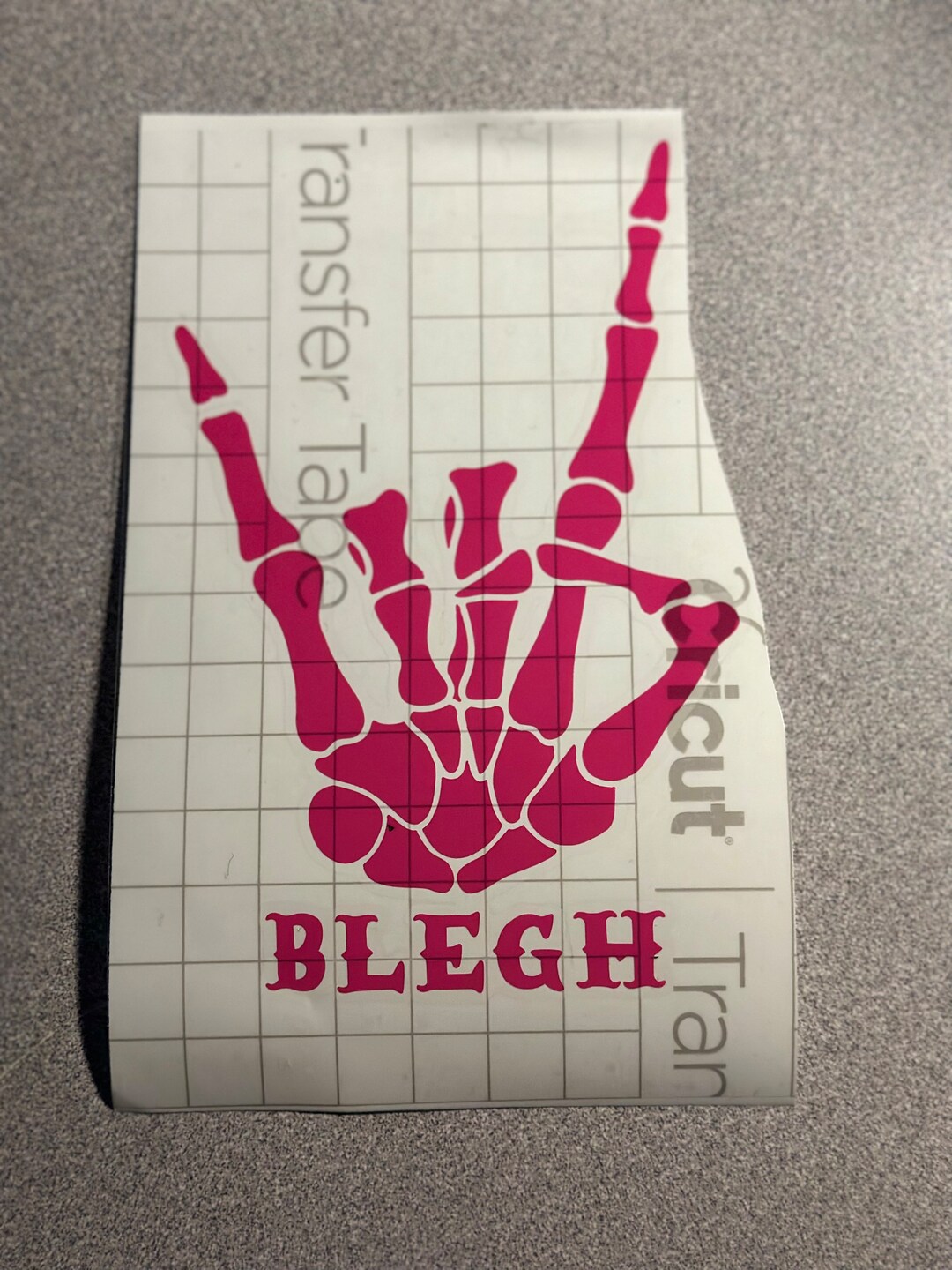 Blegh Skull Decal - Etsy