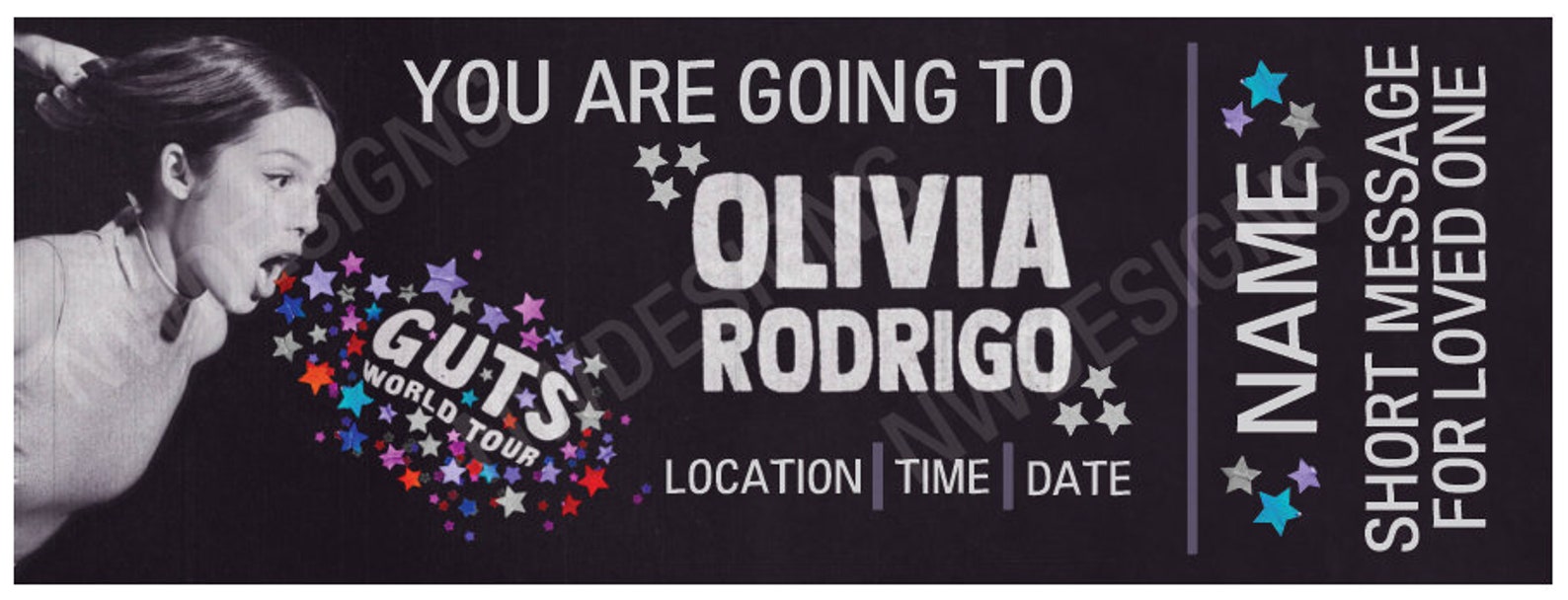 Olivia Rodrigo Guts Tour Gift Ticket CUSTOMIZE DIGITAL - Etsy Canada Olivia Rodrigo Guts Tour Gift Ticket CUSTOMIZE DIGITAL - Etsy Canada