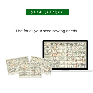 Digital Seed Tracker, Printable Seed Sowing Sheet, Editable Tracker ...