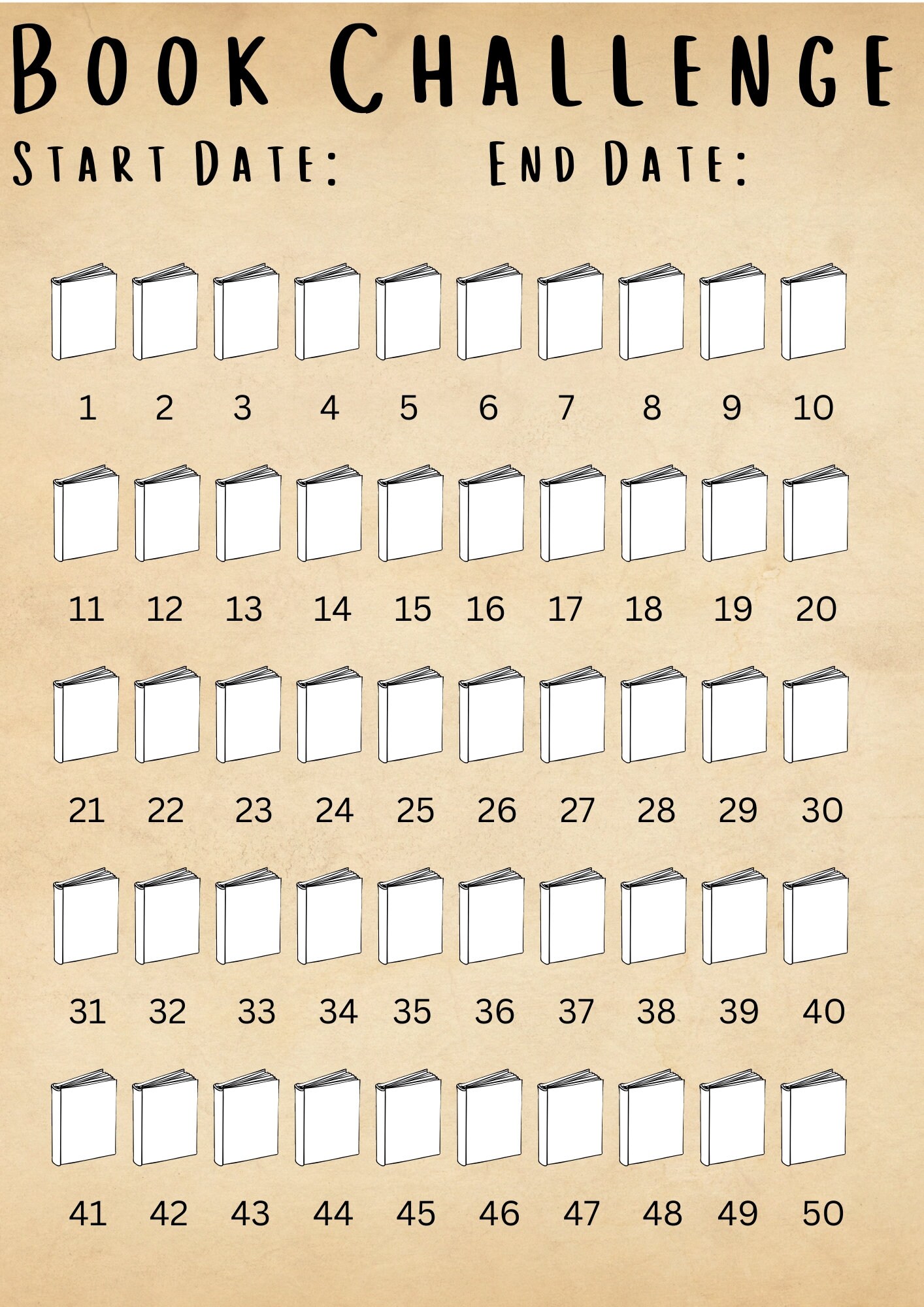 Printable Reading Tracker and Book Challenge, Reading Challenge ...
