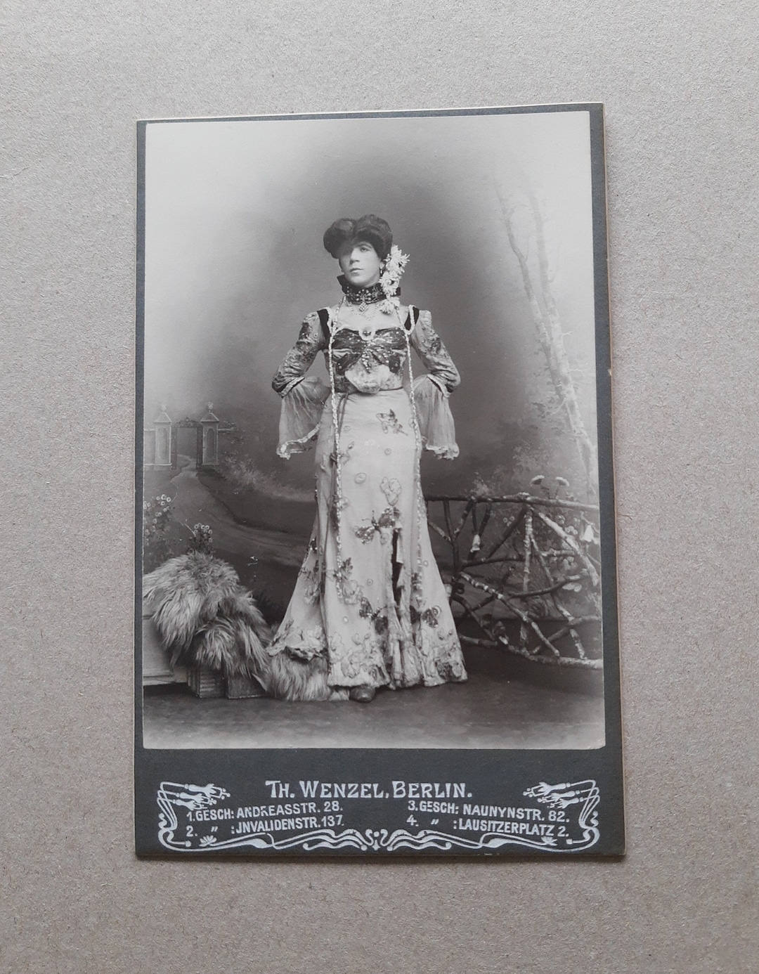 Rare. Female Impersonator. Studio Portrait. Victorian Drag - Etsy