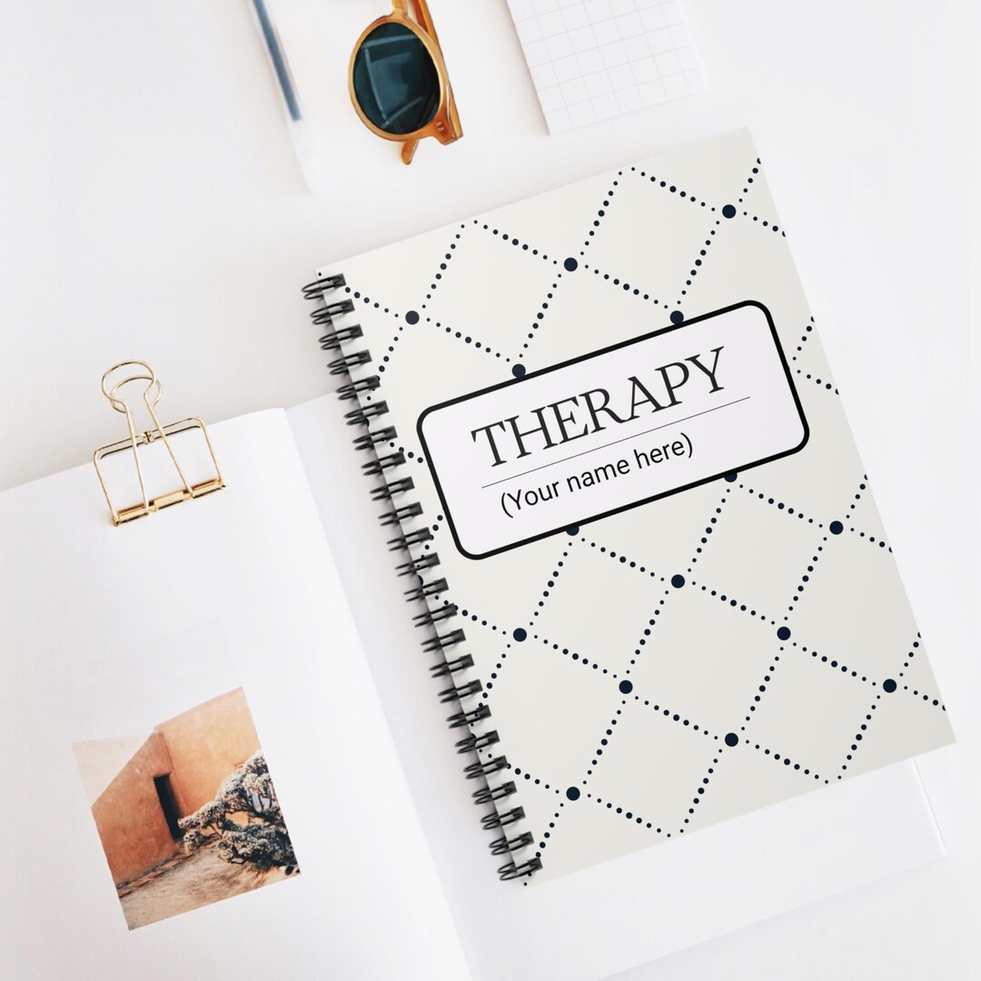 Therapy Spiral Notebook - Self-care and Therapy Journal, Mental Health ...